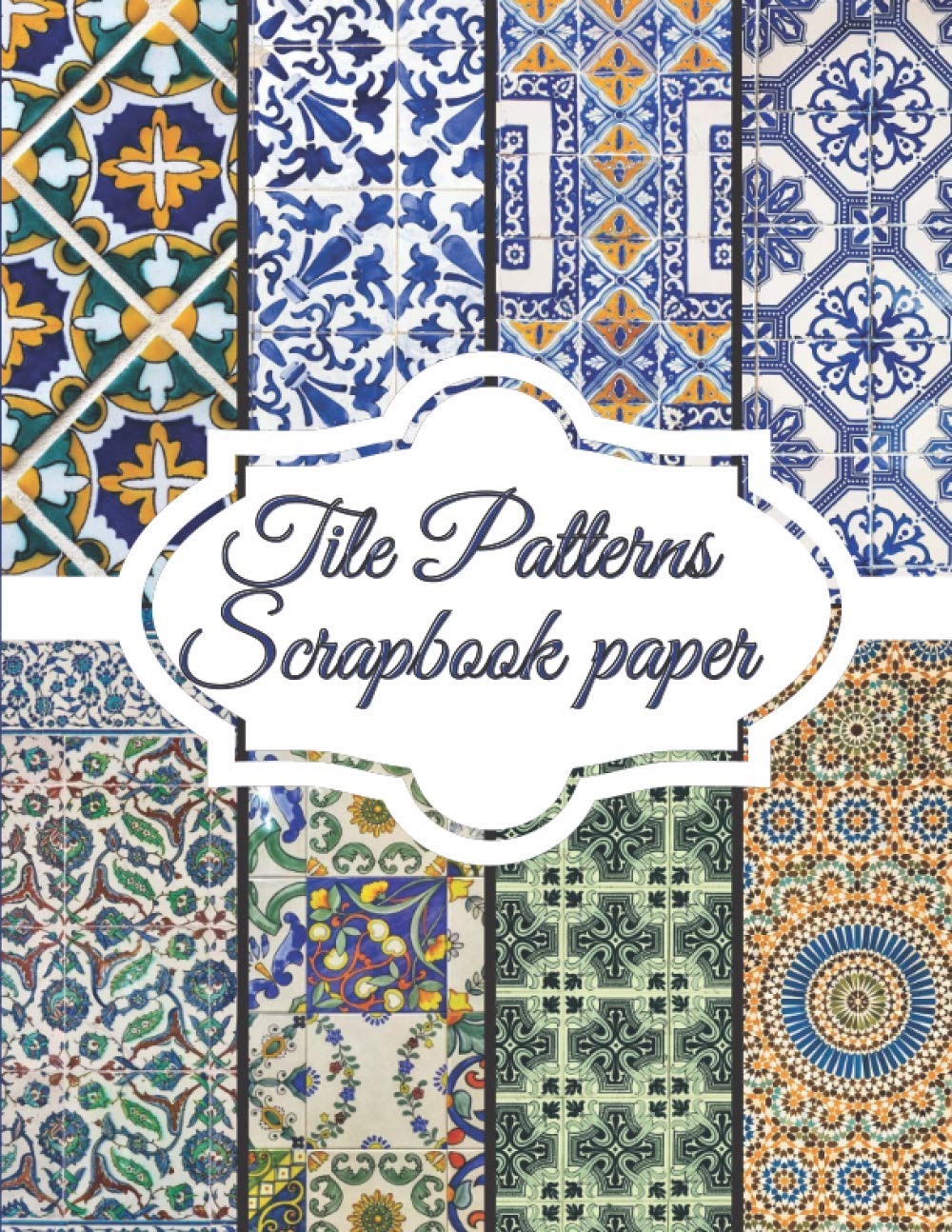 Tile Patterns Scrapbook Paper: Scrapbooking Paper size 8.5 "x 11 ...
