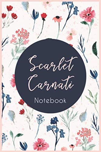 Scarlet Carnation notebook : notebook journal flower, an original idea ...