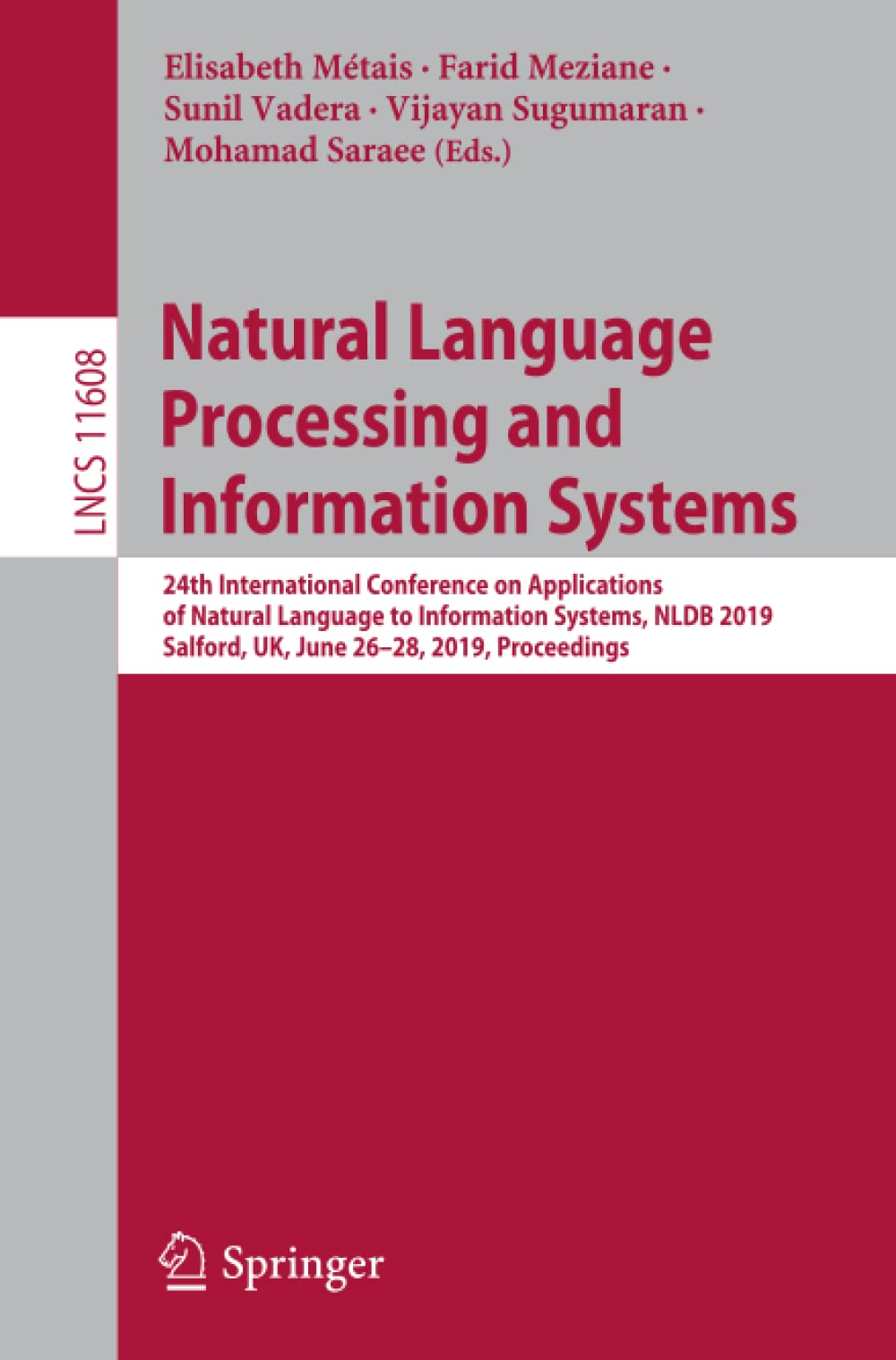 Natural Language Processing and Information Systems: 24th International ...