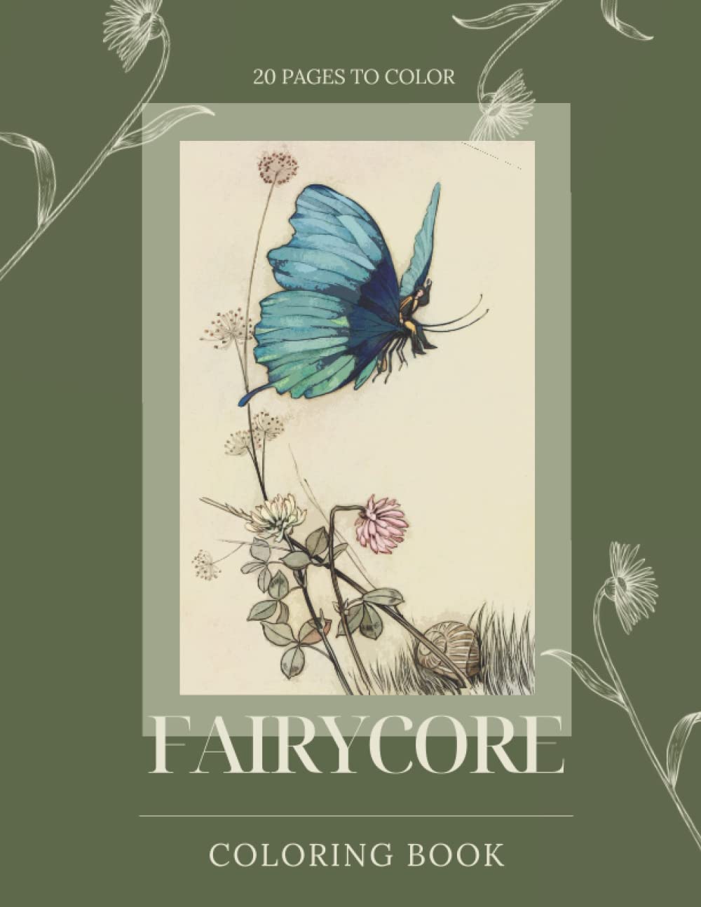 Fairycore Colouring Book For Adults: A colouring book for young people ...