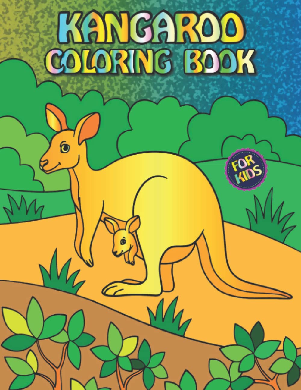Kangaroo Coloring Book For Kids: Featuring Fun Gorgeous And Unique ...