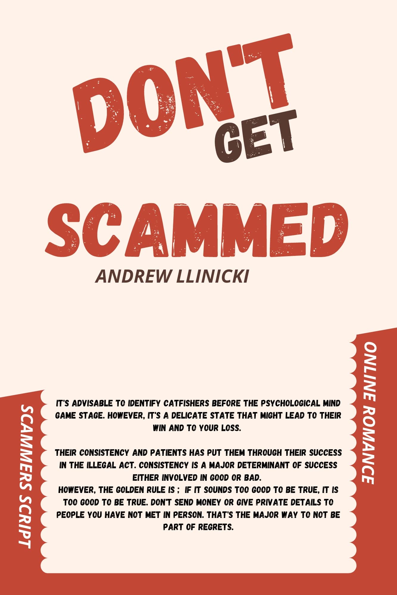 DON'T GET SCAMMED: Online Romance Dating Scam Scripts Format by Andrew ...