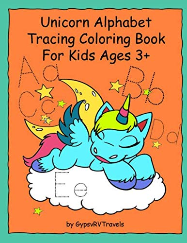 Unicorn Alphabet Tracing Books For Kids: Learn To Write ABC Letters by ...