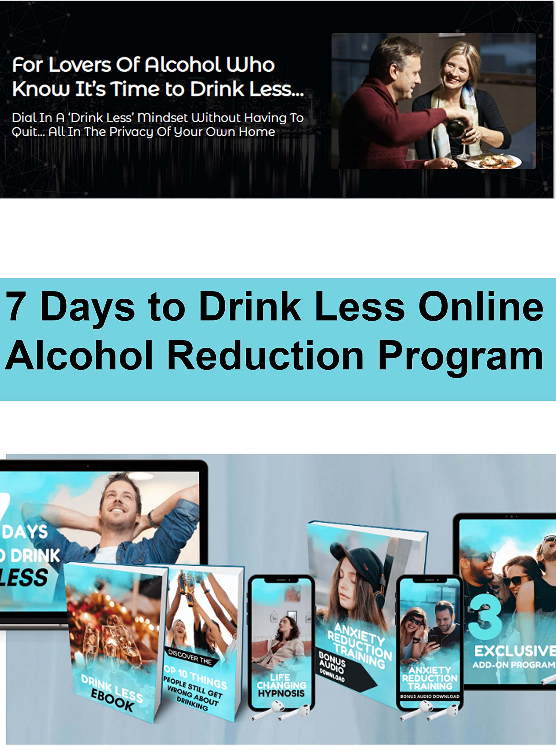 7 Days to Drink Less Online Alcohol Reduction Program by Harper Simon ...