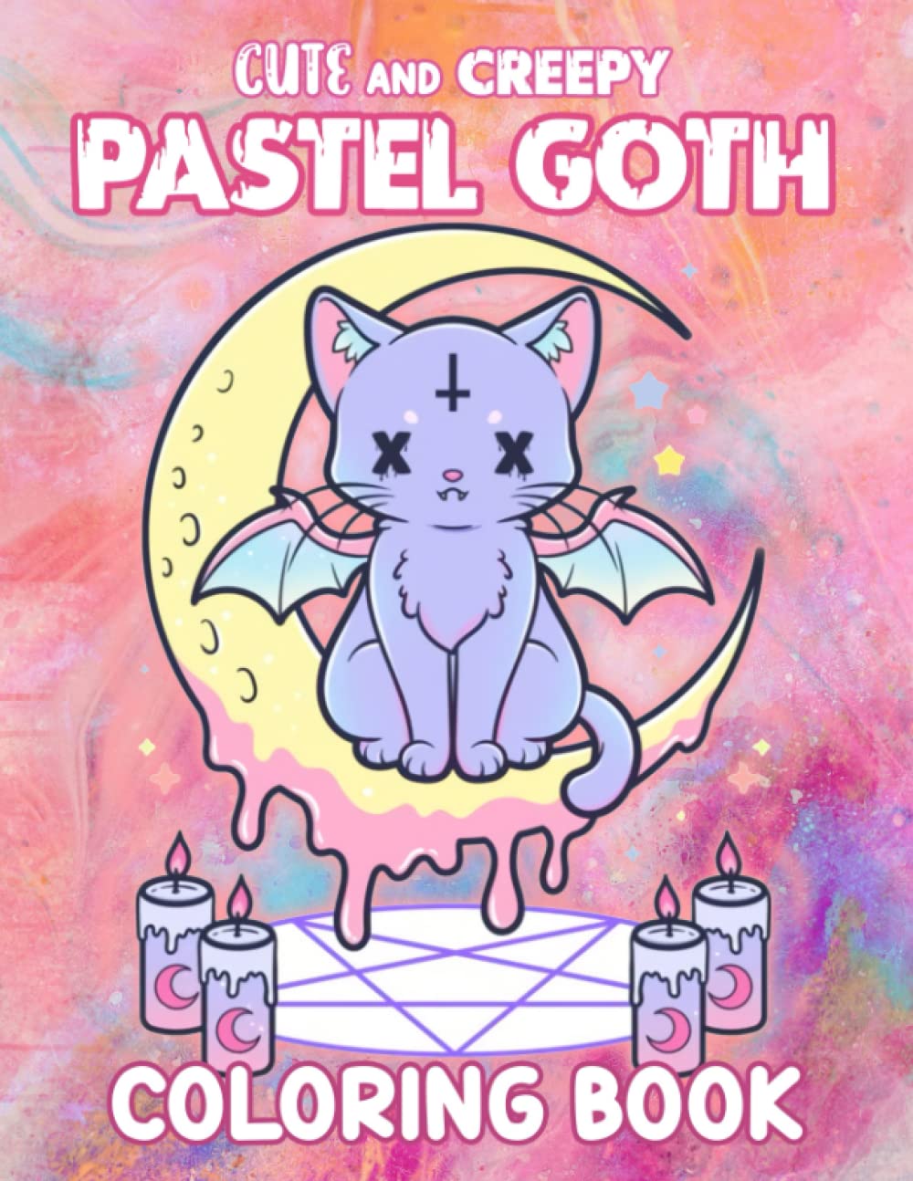 Pastel Goth - Cute and Creepy Coloring Book: Color And Have Fun ...