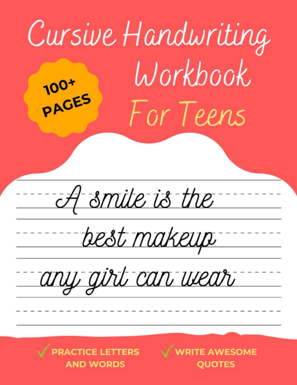 Cursive Handwriting Workbook For Teens (Beginners): Beginning cursive ...