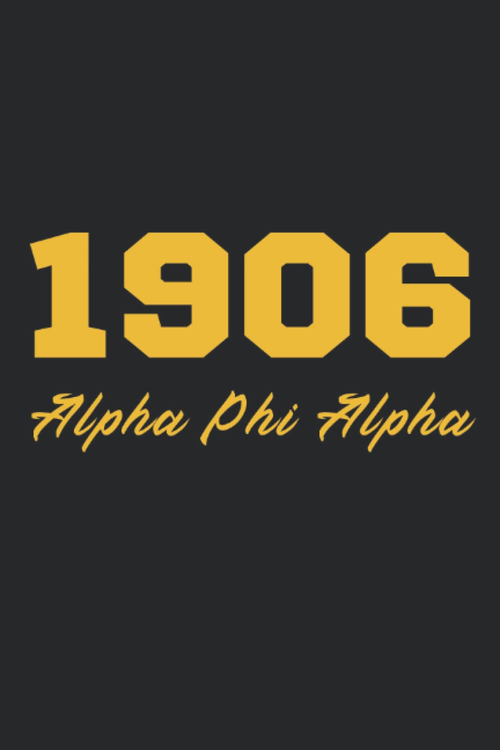 1906 Alpha Phi Alpha Fraternity Notebook, Black and Gold APhiA ...