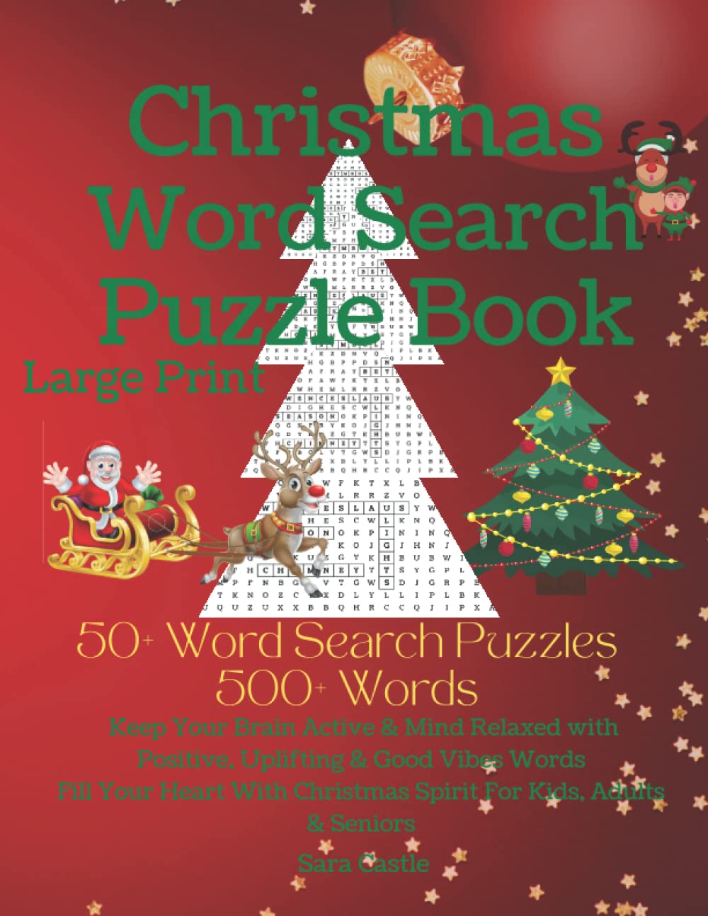 Christmas Word Search Puzzle Book - Large Print: For Kids, Adults ...