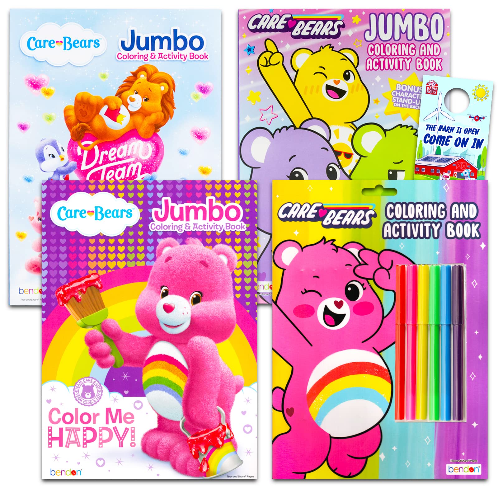 Care Bears Coloring Books Ultimate Set ~ Bundle with 4 Care Bears ...