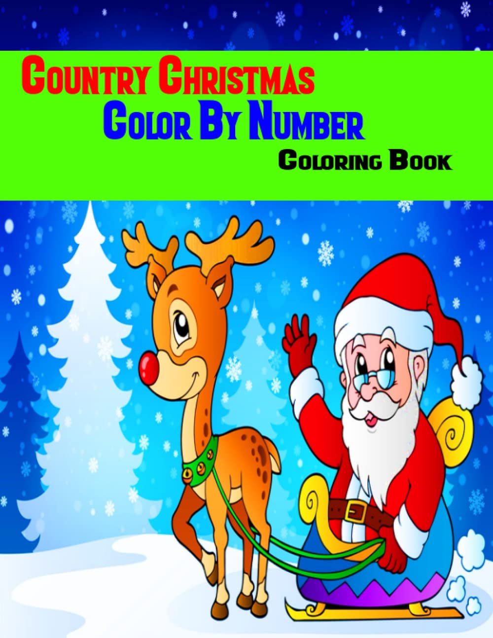 Country Christmas Color By Number Coloring Book Adults Color By Number Country Christmas Color By Number Coloring Book Adults Color By Number