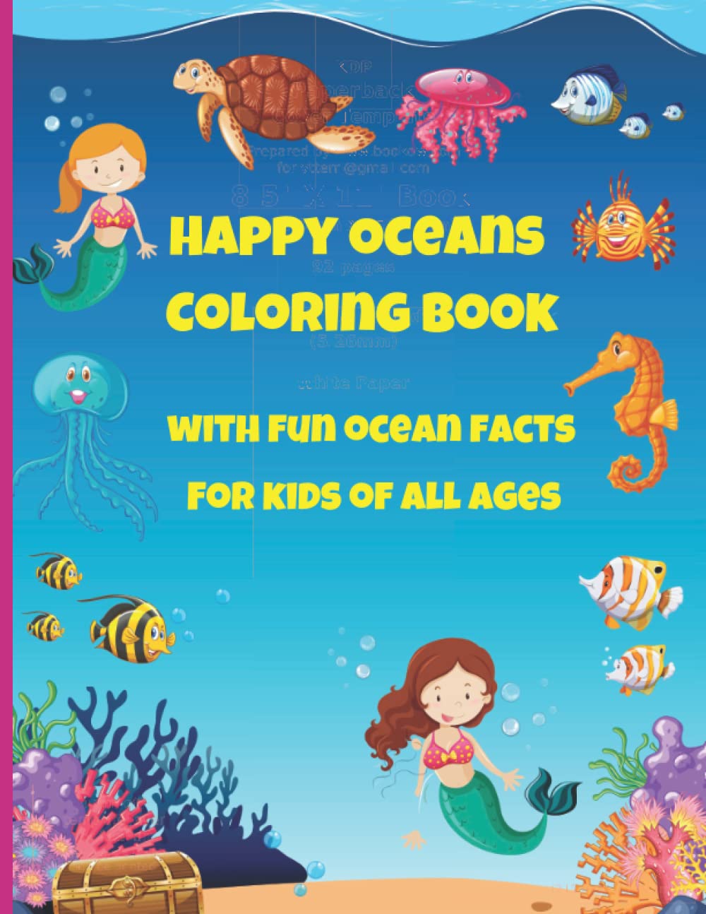 Happy Oceans Coloring Book for All Ages: An Adorable Coloring Book That ...