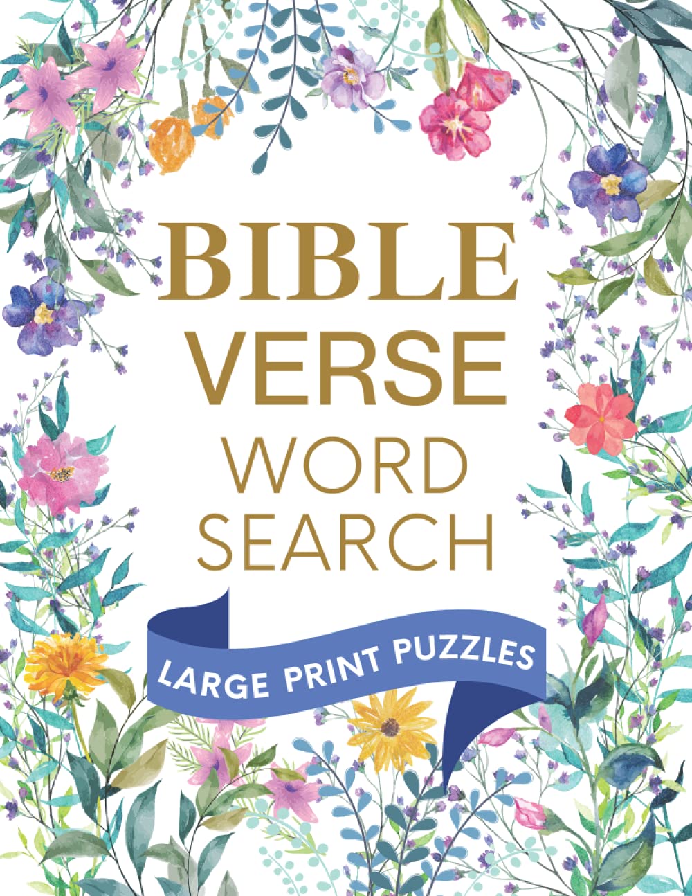 Bible Verse Word Search Large Print Puzzles: Nourish your Spirit and ...