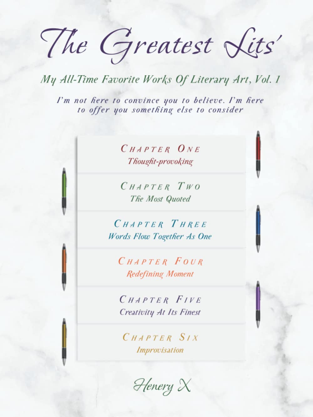 The Greatest Lits': My All-time Favorite Works Of Literary Art, Vol. 1 ...