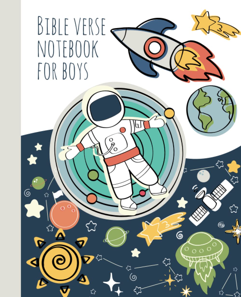 Bible Verse Notebook for Boys: Space Journal and Sketchbook with ...