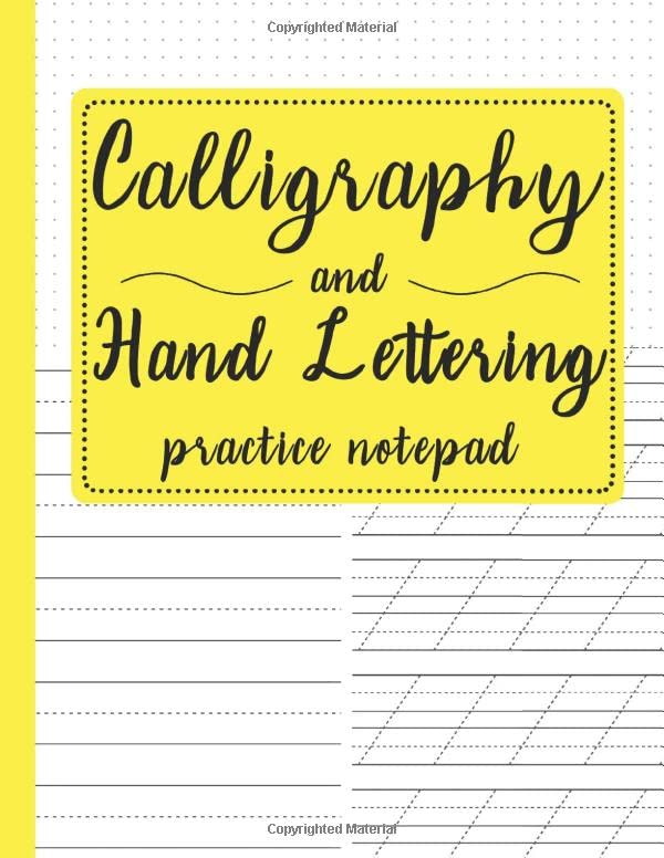 Calligraphy and Hand Lettering Practice Notepad: Modern Calligraphy ...