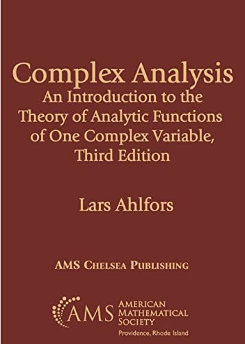 Complex Analysis (AMS Chelsea Publishing) by Lars Valerian Ahlfors ...
