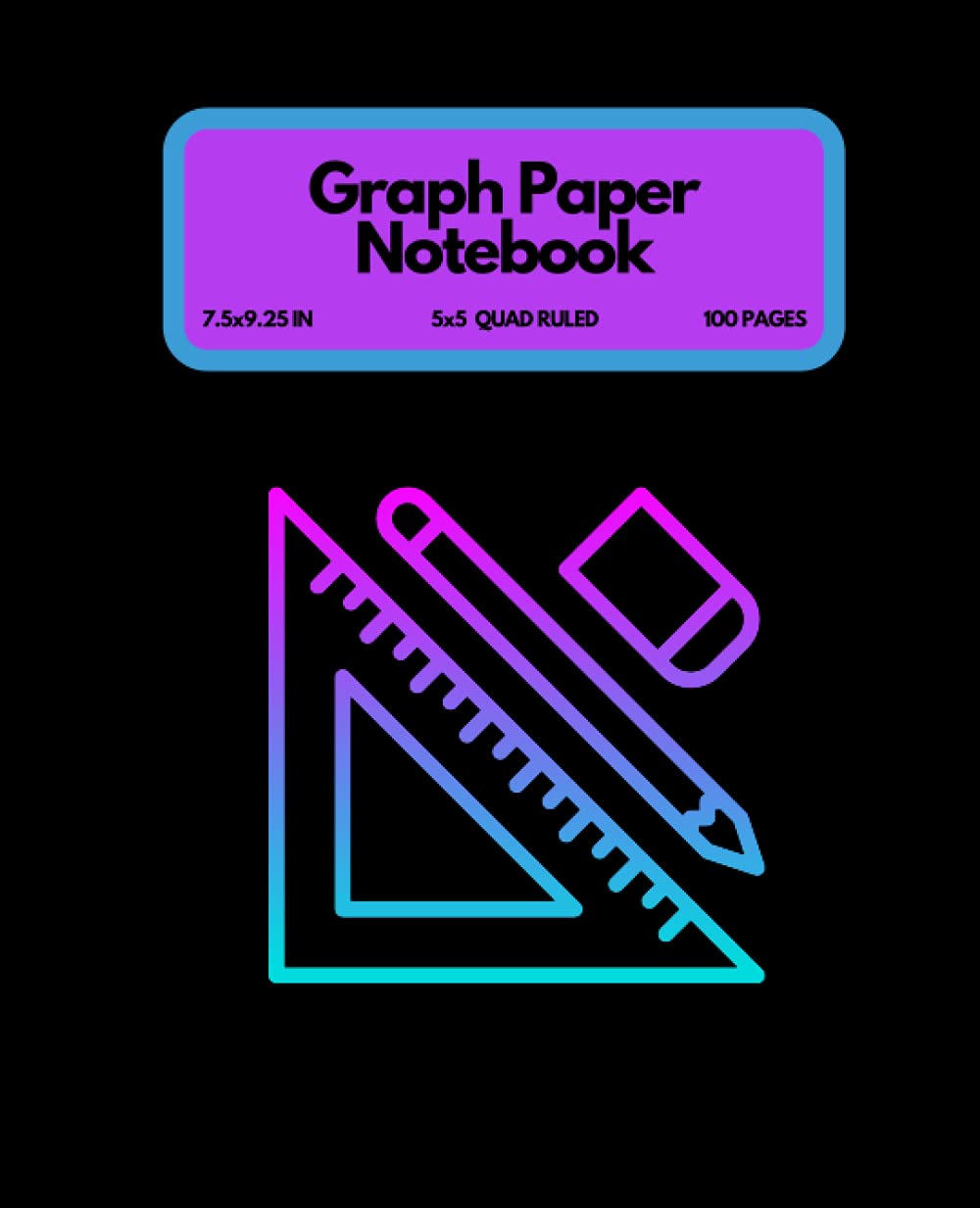 Graph Paper Notebook 7 5x9 25 IN Graph Paper Notebook Quad Ruled 5x5