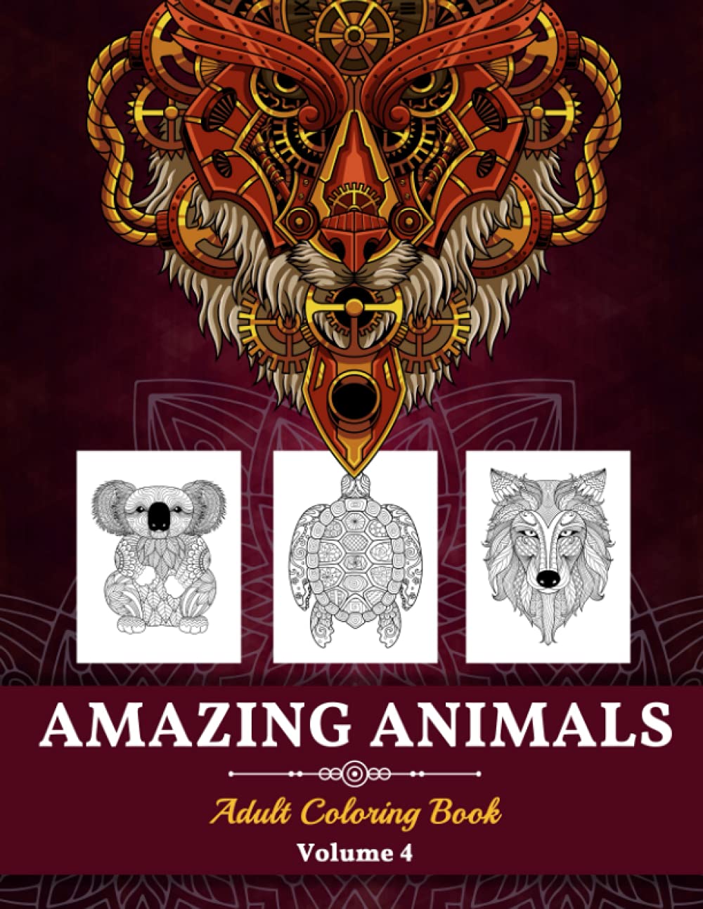 Amazing Animals Adult Coloring Book: Great Animals Coloring Book for Adults, Kids And Teens ...