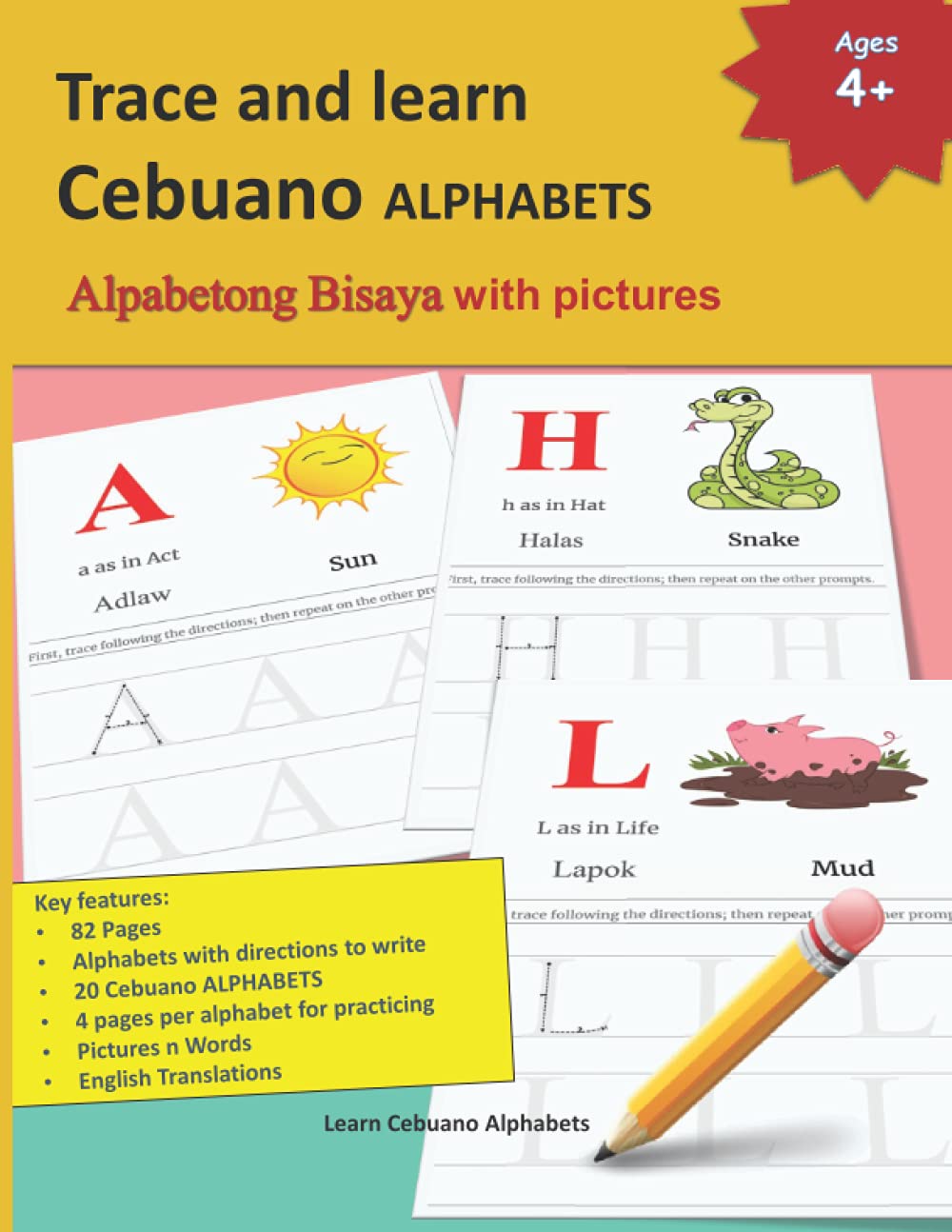 Trace and learn Cebuano ALPHABETS: Alpabetong Bisaya with pictures | 20 ...