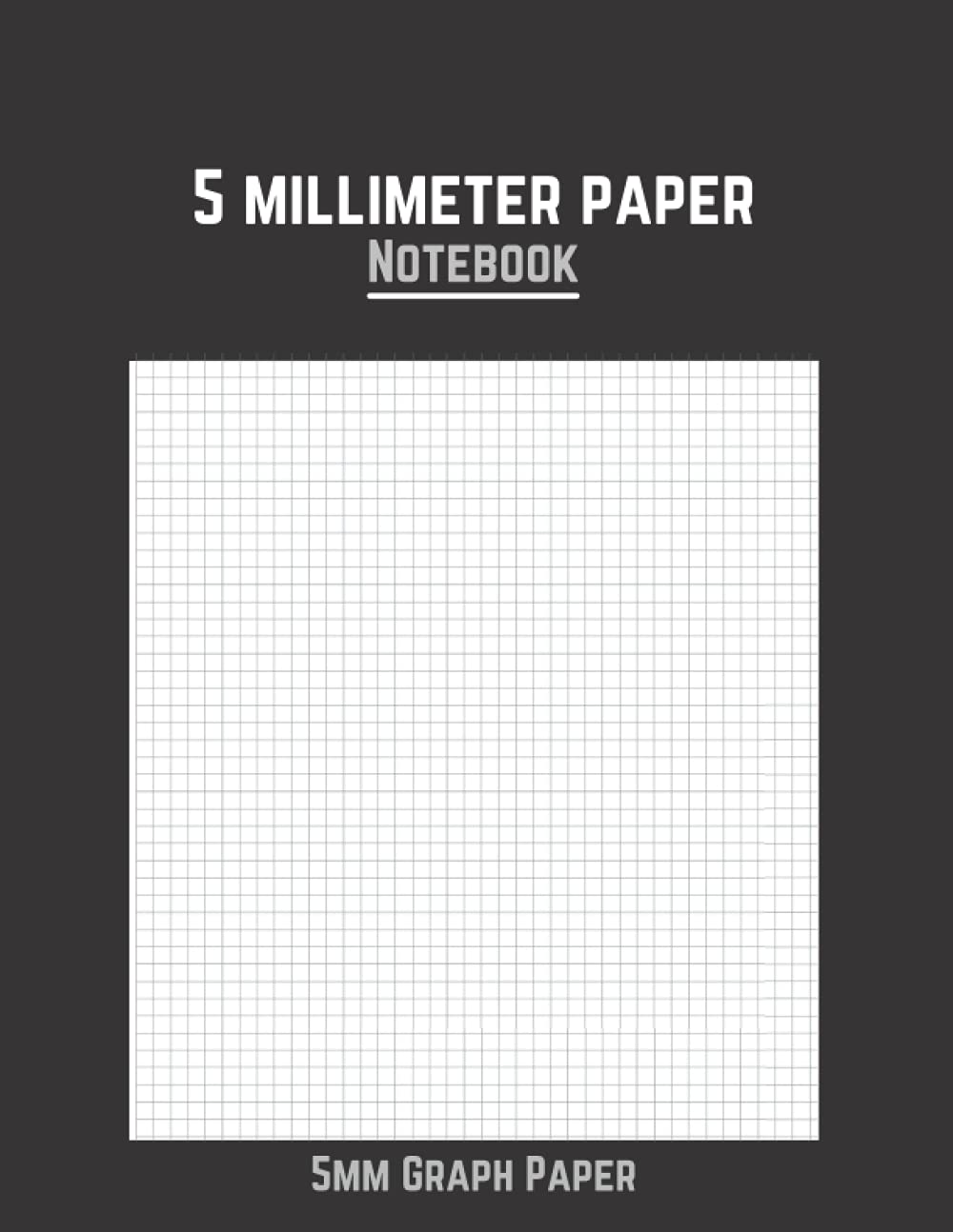 5 Millimeter Paper Notebook: 5MM Graph Paper | Double-Sided Printing ...