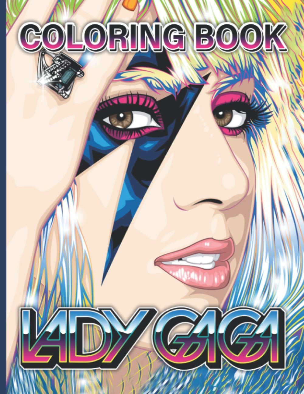 Lady Gaga Coloring Book: Relaxing Coloring Books For Adults Lady Gaga ...