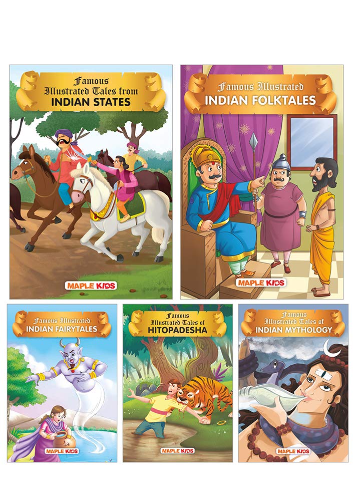 Stories from India (Set of 5 Books with 68 Moral Stories) - Colourful ...