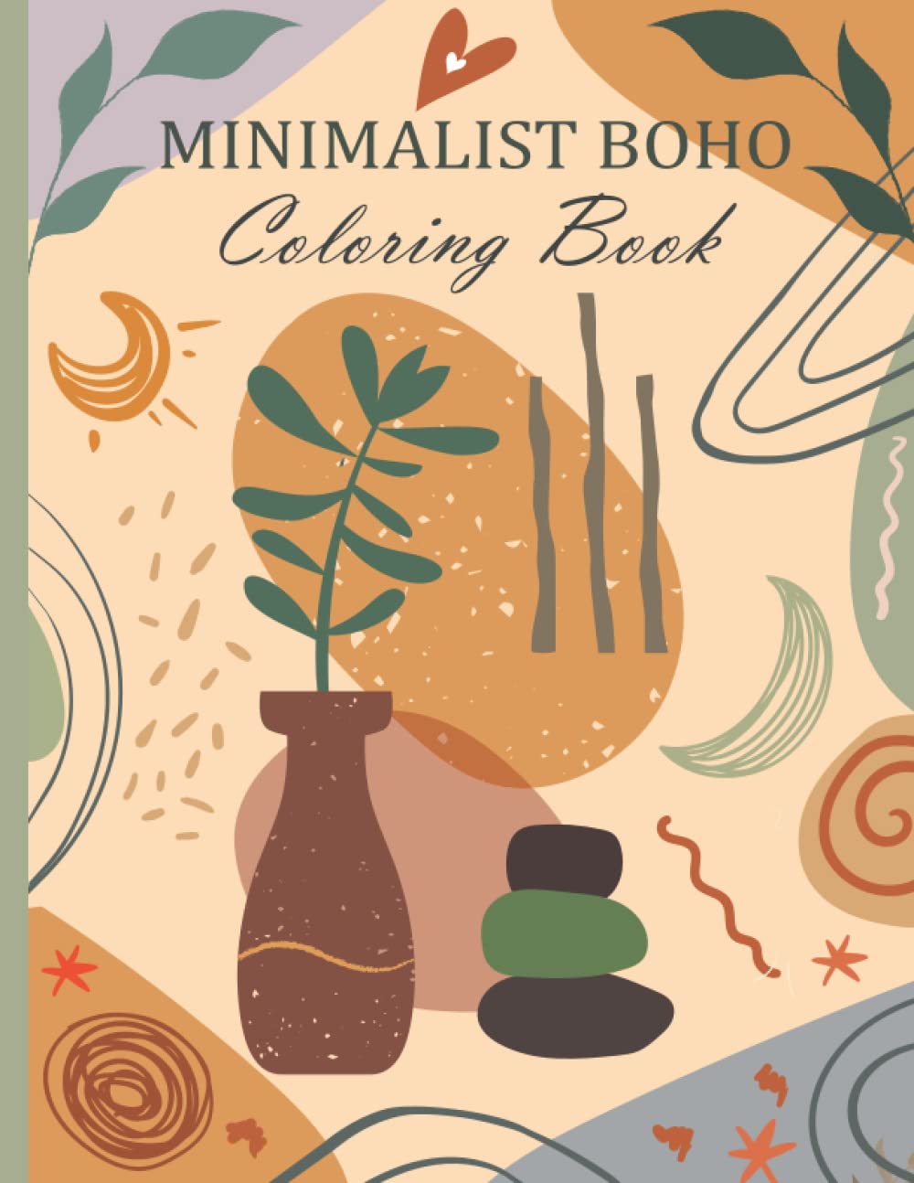 Minimalist Modern Art Coloring Book for Teens & Adults: Boho Decor ...