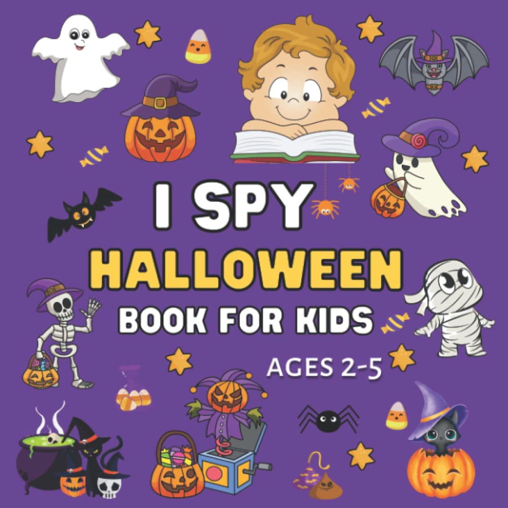 I Spy Halloween Book for Kids Ages 2-5: Fun Spooky Coloring And ...