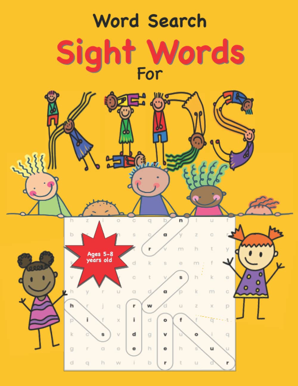 Word Search Sight Words for Kids Ages 5 – 8 with Coloring Workbook ...