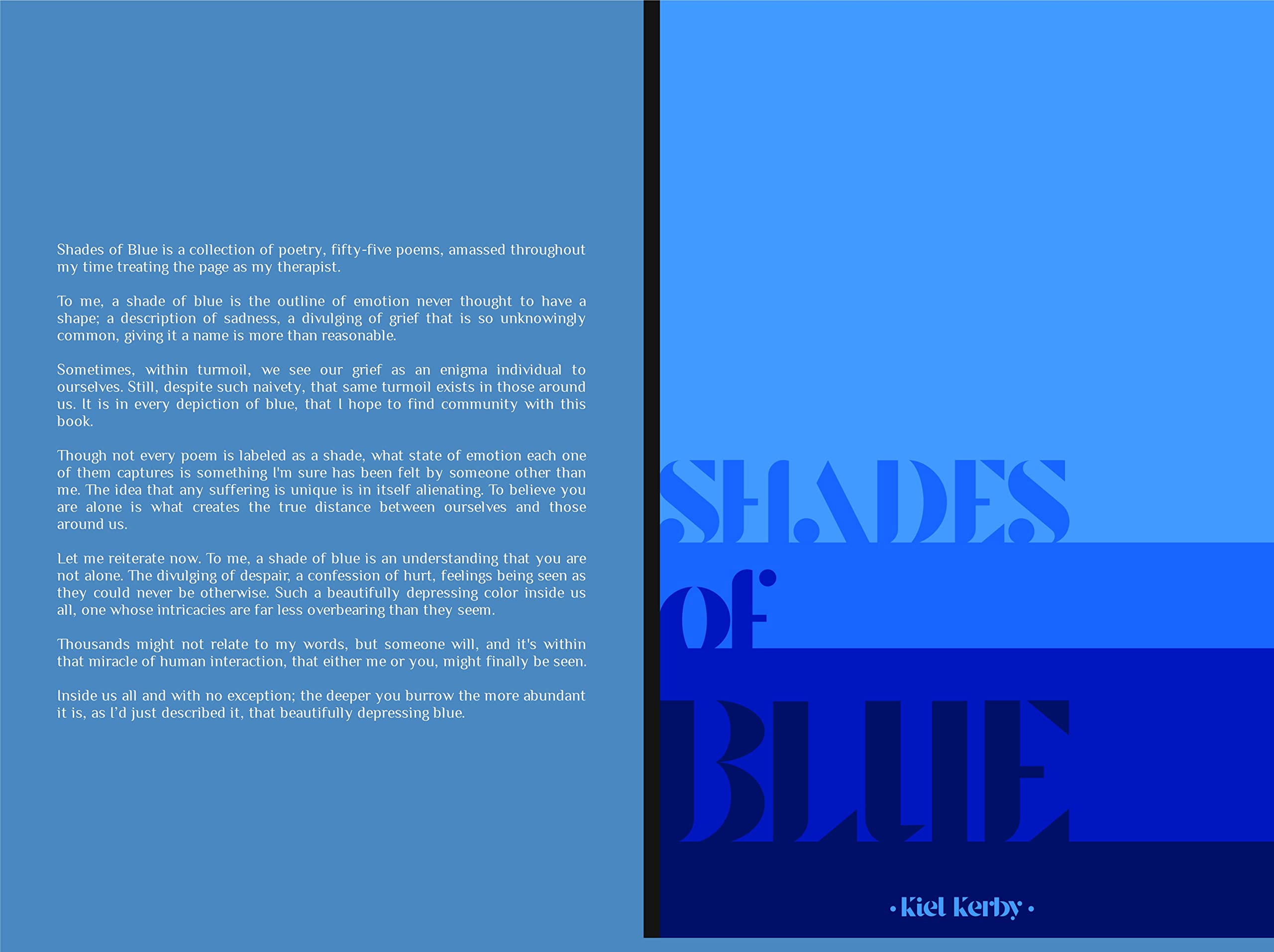 Shades Of Blue: Beautifully Sad Poetry by Kiel Kerby | Goodreads