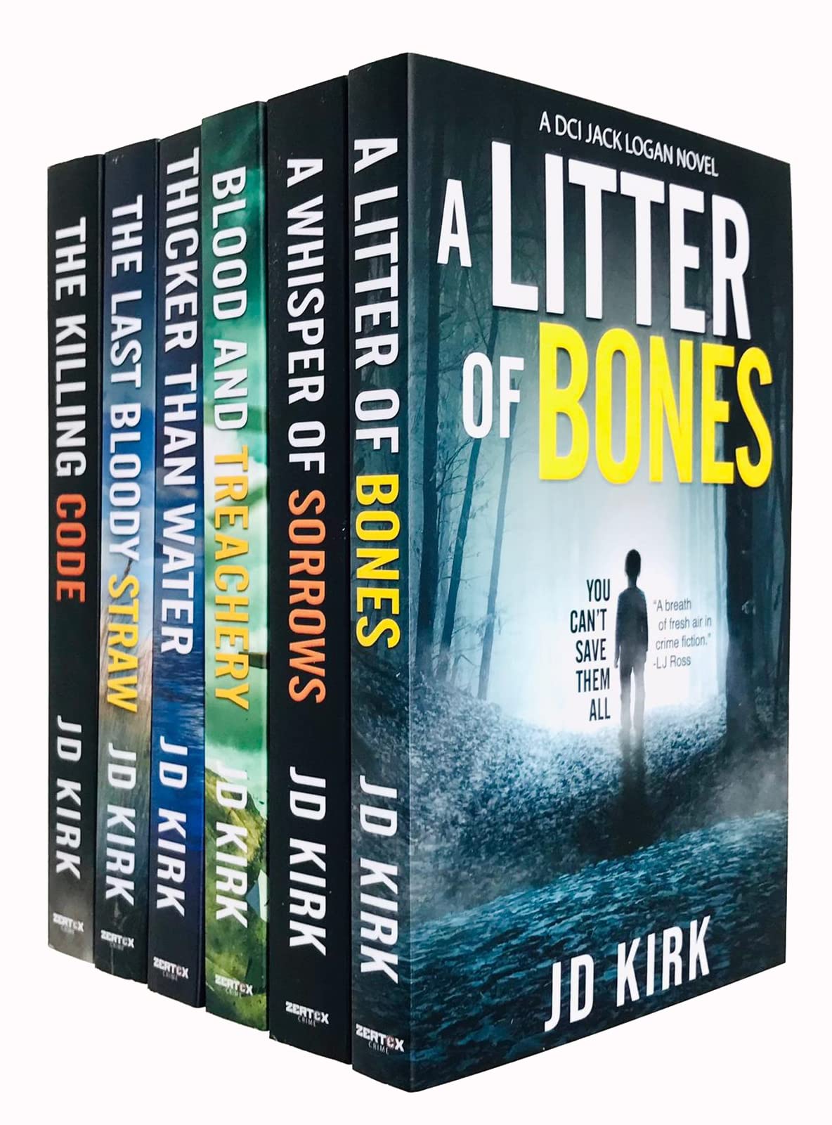 DCI Logan Crime Thrillers 1-6 Books Collection Set By JD Kirk by J.D ...