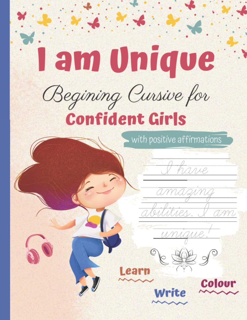 Beginning Cursive for Confident Girls with Positive Affirmations and ...