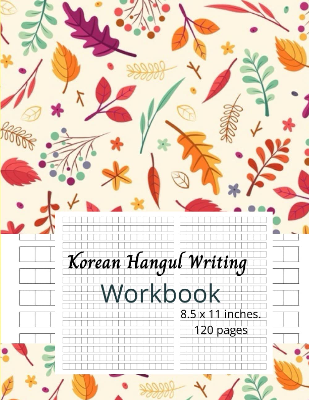 Korean Hangul Writing Workbook: Writing Practice Book - 120 Pages ...