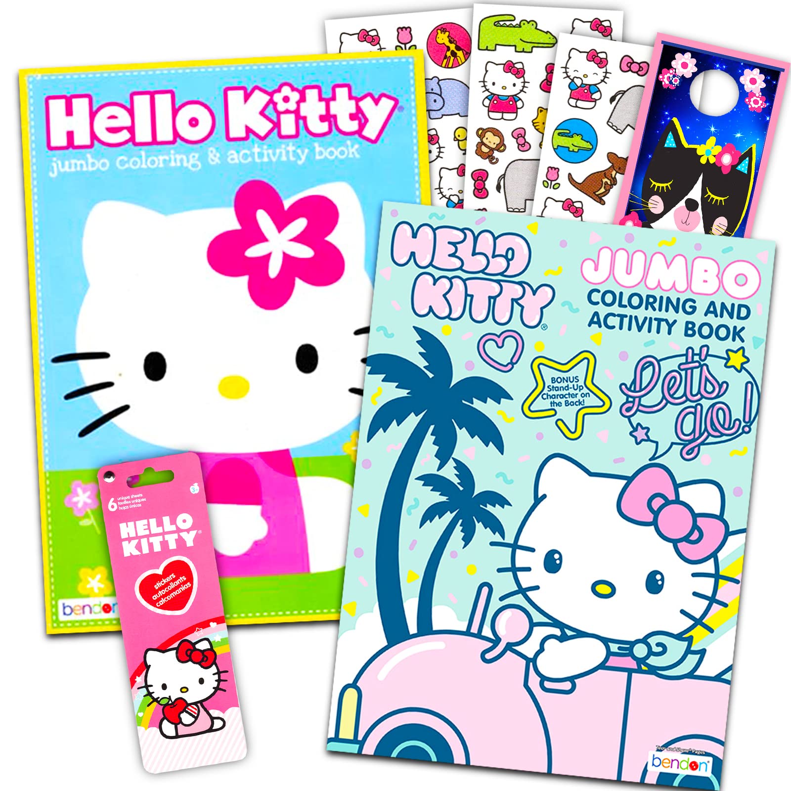 Hello Kitty Coloring Book for Kids, Girls - Bundle with 2 Hello Kitty ...