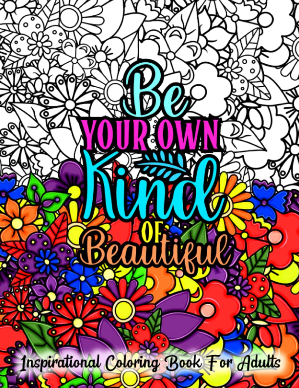 Inspirational Coloring Book For Adults: Motivational Quotes with Good ...