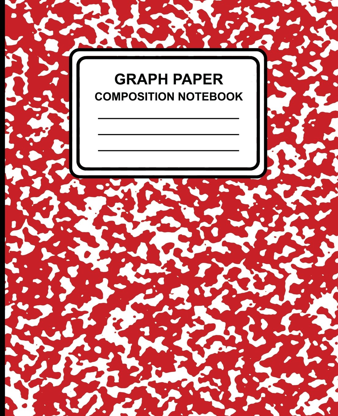 Graph Paper Composition Notebook Marble Red 7 5 X 9 25 Graph 