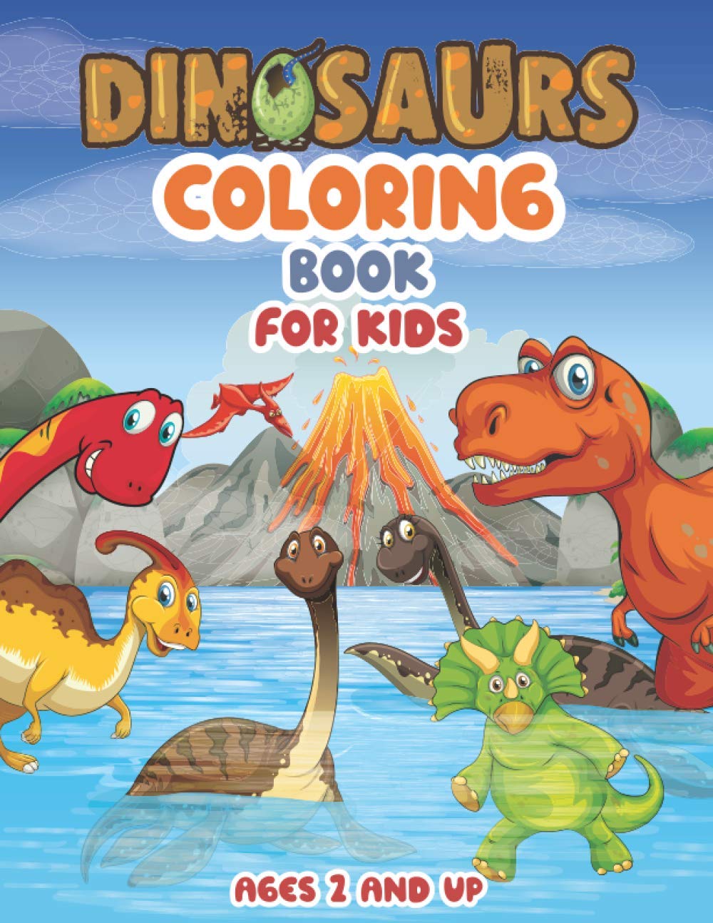 Dinosaur Coloring Book for Kids Ages 2 And Up: Magical and Kids ...