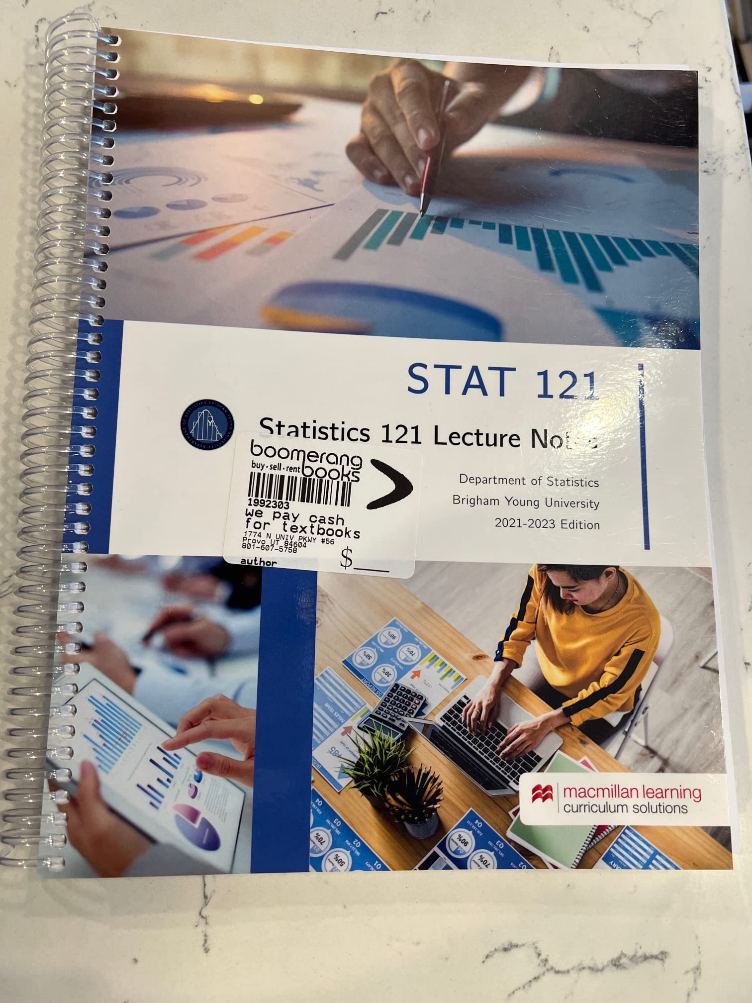 STAT 121 BYU 2021-2023 Edition by Department of Statistics | Goodreads