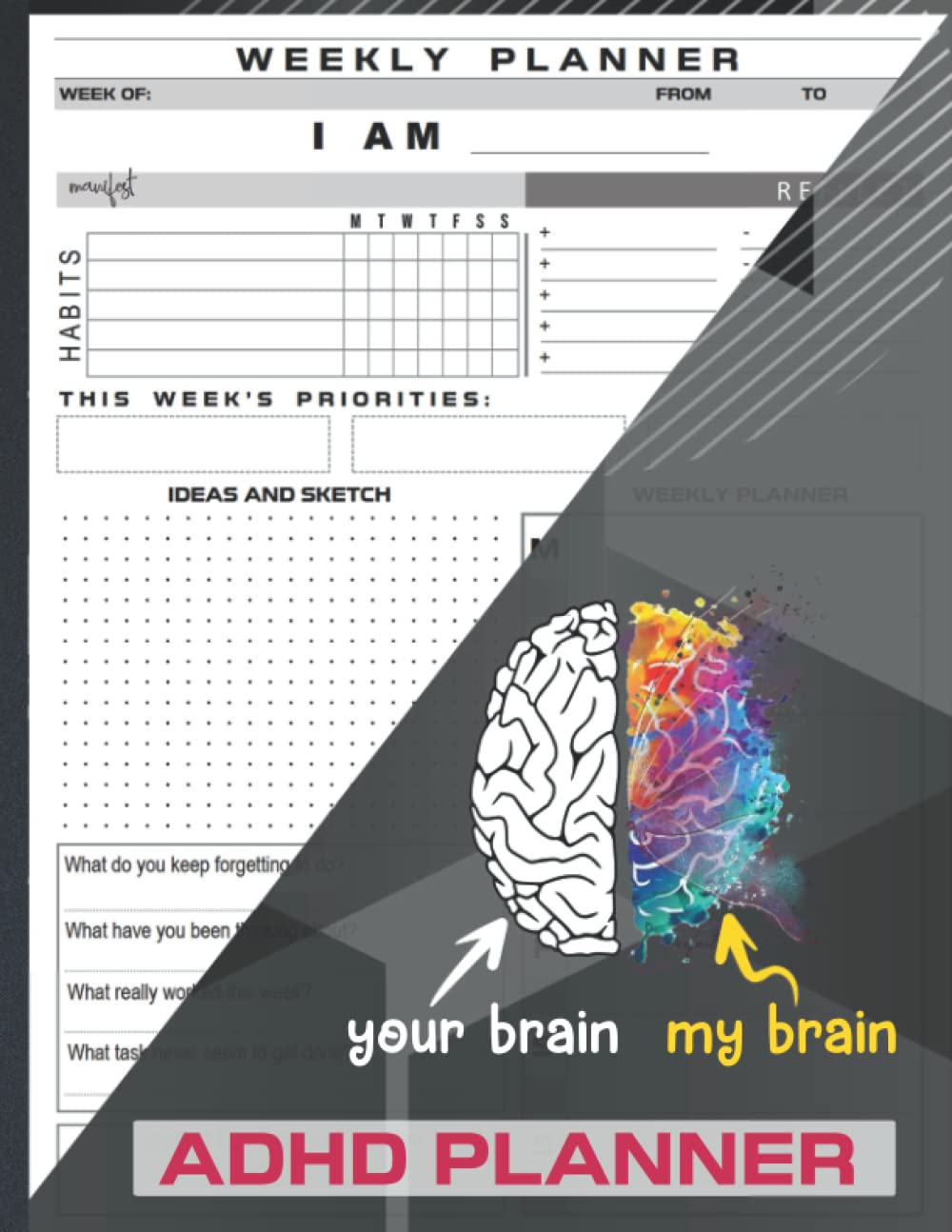ADHD Weekly Planner: The Undated Weekly Daily Schedule Organizer ...