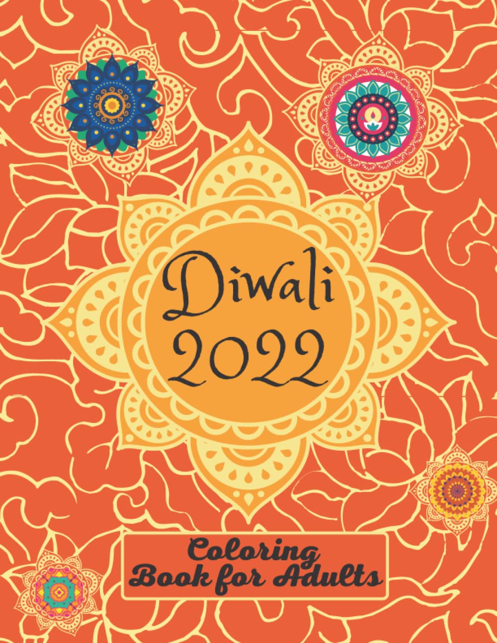 Diwali Coloring Book for Adults !: Rangoli & Kolam Pattern | Festival ...