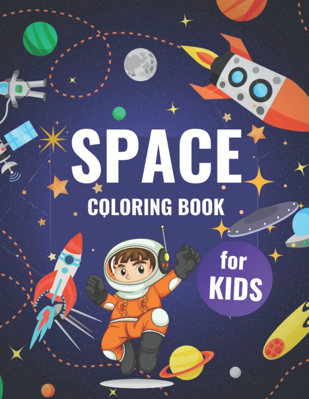 Space Coloring Book for Kids: Fantastic Outer Space Coloring Book with ...