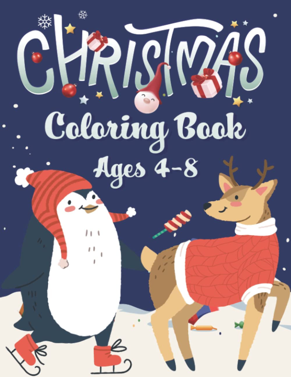Christmas Coloring Book: Relaxing Coloring Designs of Festive Scenery ...