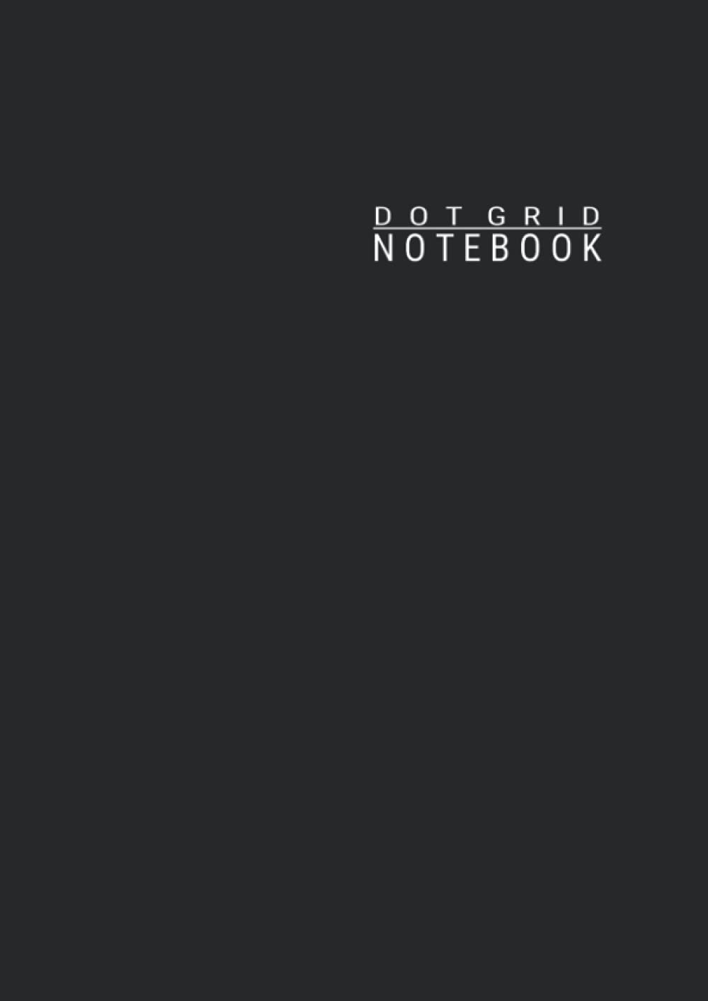 A4 Size Dot Grid Notebook: Black Cover - 120 Pages: Dot Grid Paper by ...