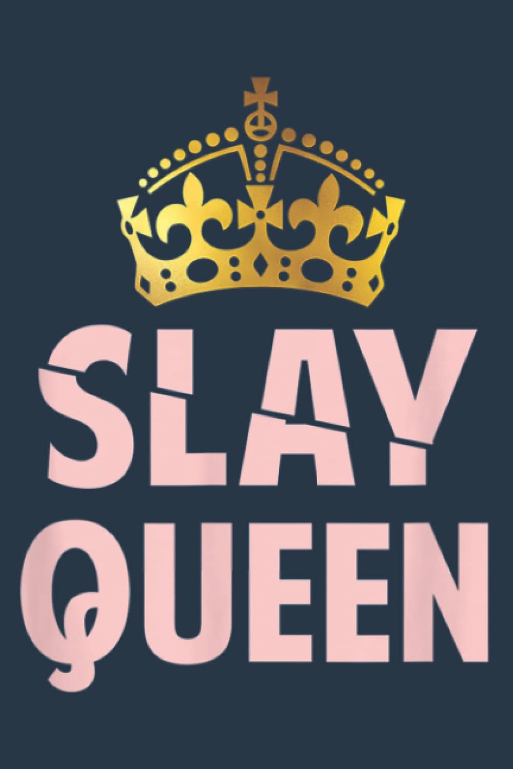 Slay Queen Gold Crown Meme: Notebook Planner - 120 pages, Large format ...