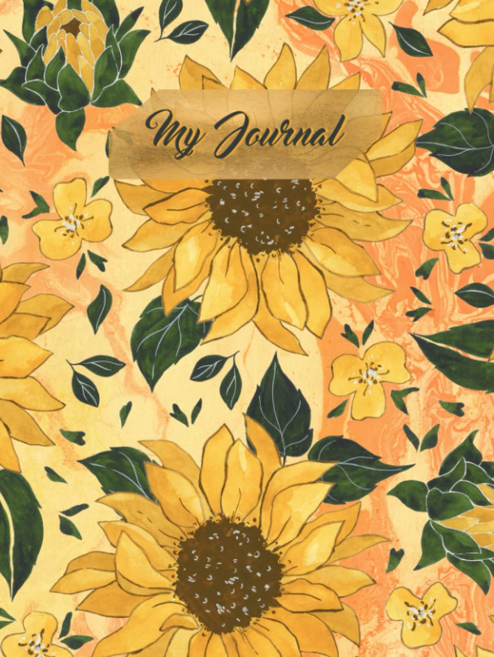 My Journal: Beautiful Vintage Summer Sunflower Cover Diary And Journal ...