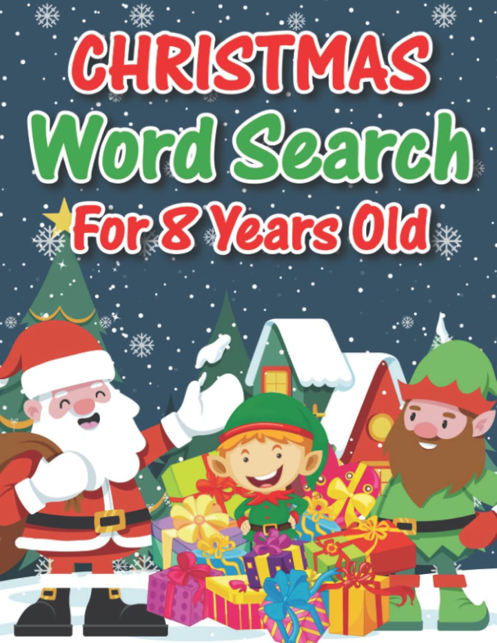 Christmas Word Search For Kids Ages 8: Christmas Large Print Word ...