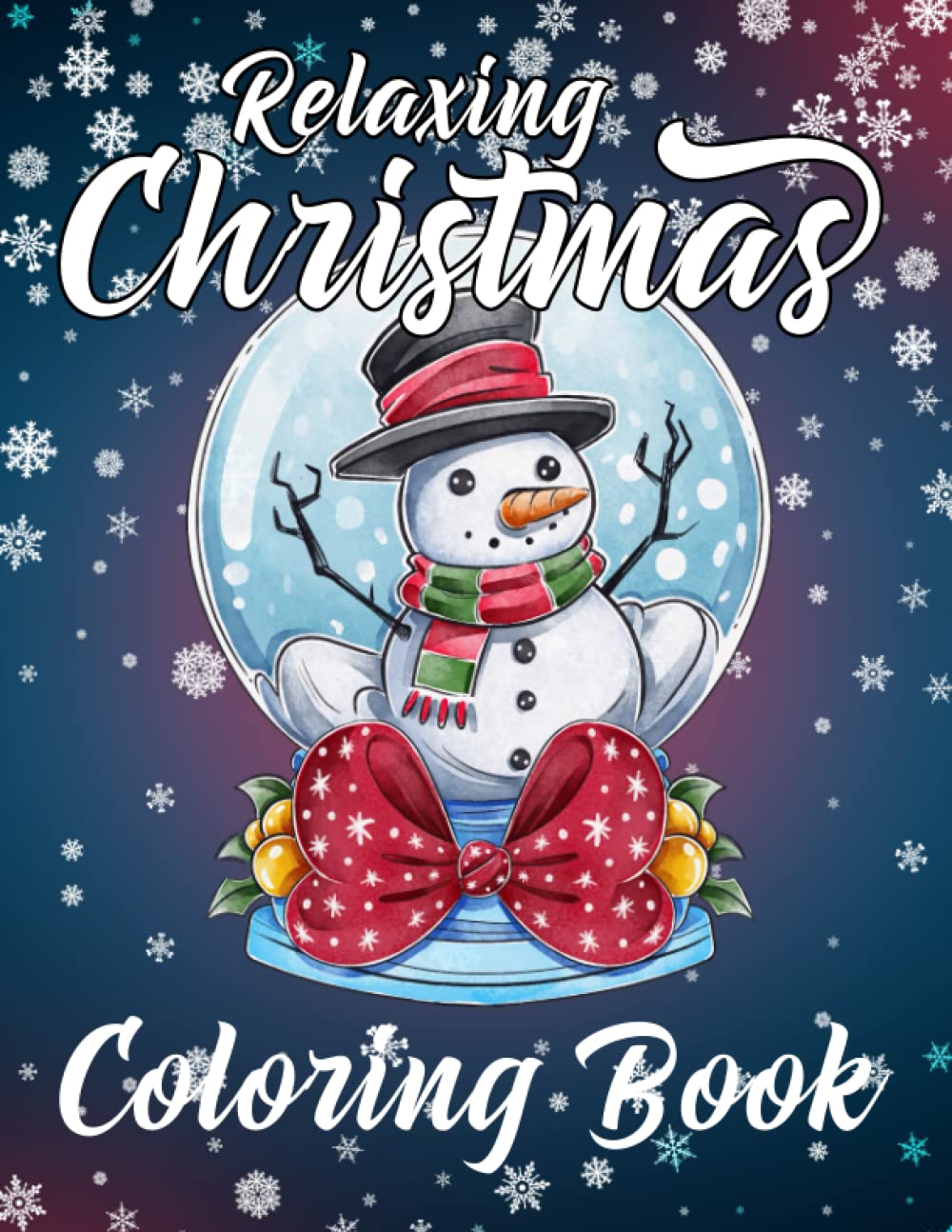 Relaxing Christmas Coloring Book: 30 Gorgeous Coloring Pages with ...