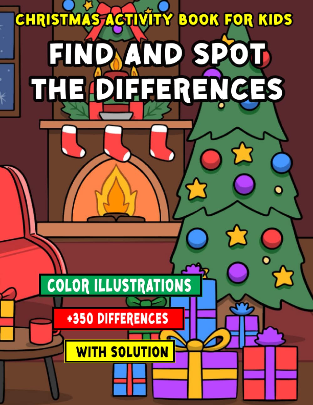 Christmas Find and Spot The differences for kids: Christmas Activity ...