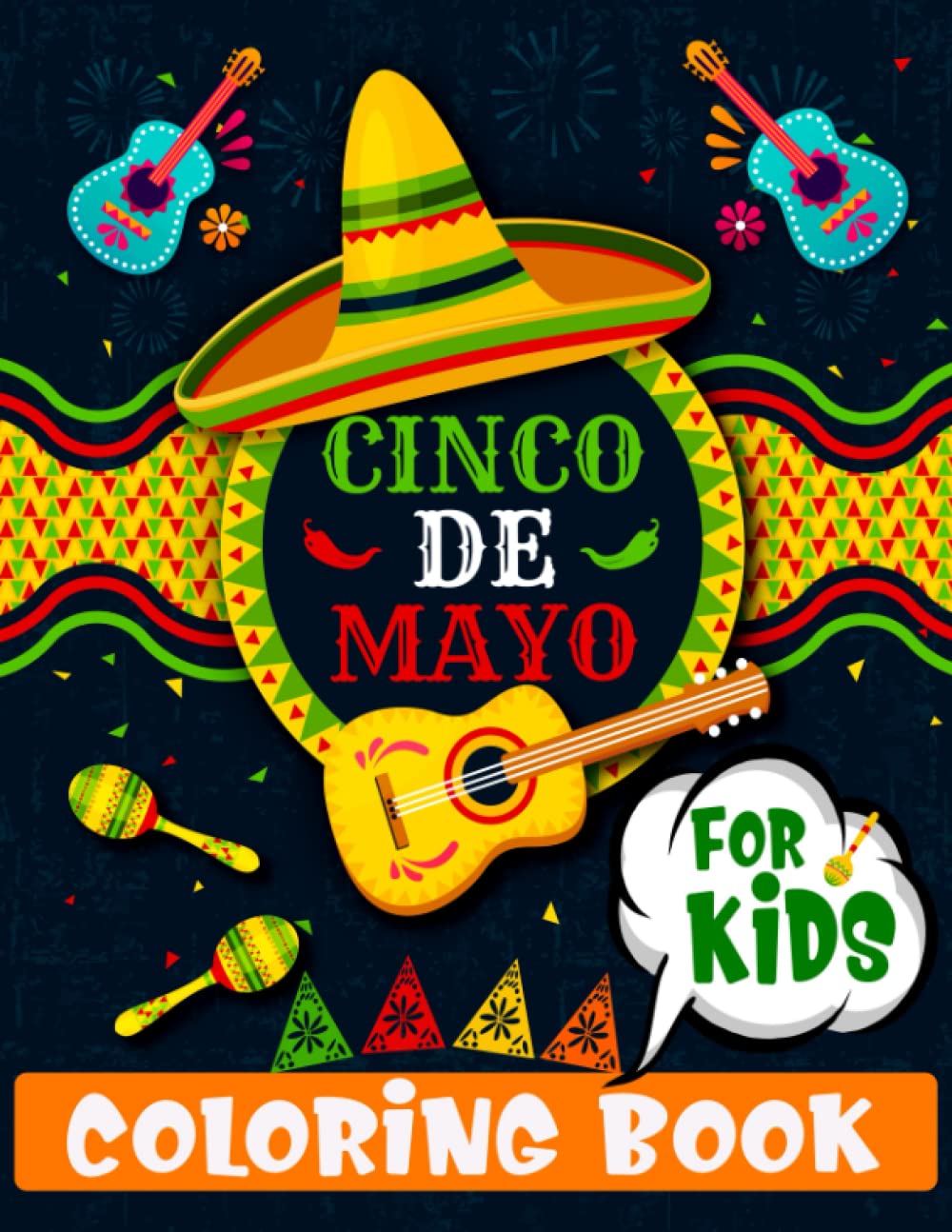 Cinco De Mayo Coloring Book For Kids: Fun Cinco De Mayo Coloring Book ...