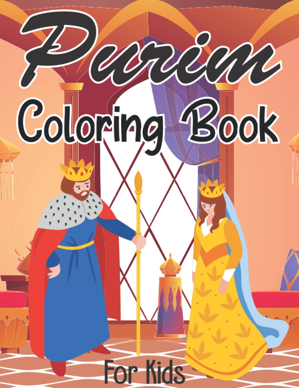Purim Coloring Book For Kids: The Megillah Purim Story And Traditions ...